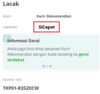 Drop Off Kurir Rekomendasi | Tokopedia Care